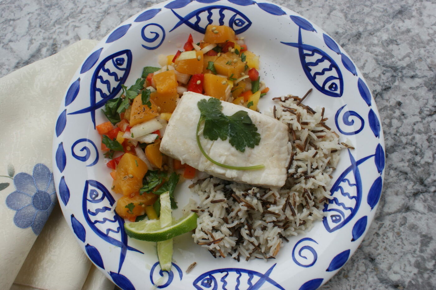 Halibut with Peach Salsa • BC Outdoors Magazine