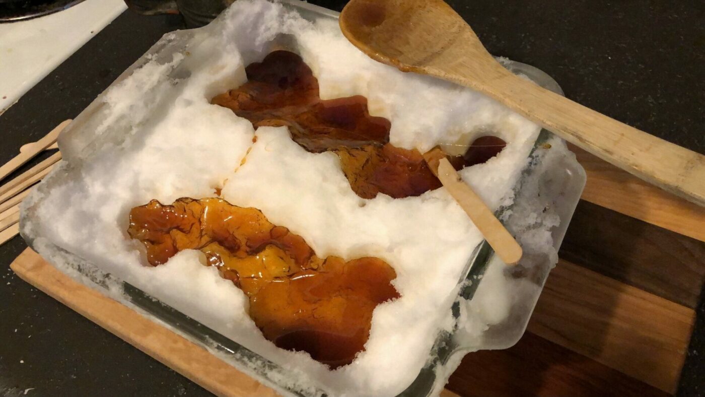 Maple Syrup Snow Taffy • BC Outdoors Magazine