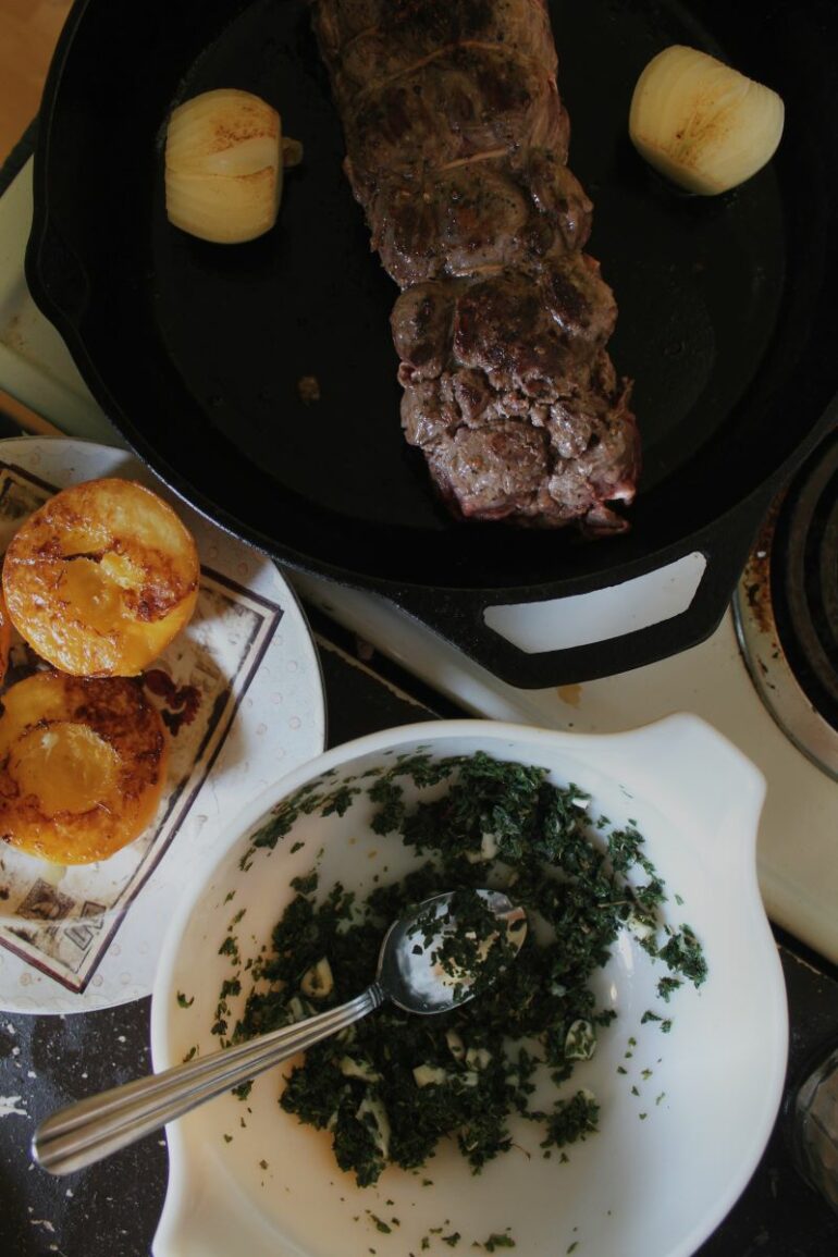 Moose Back Strap With Fresh Peach Chimichurri • BC Outdoors Magazine